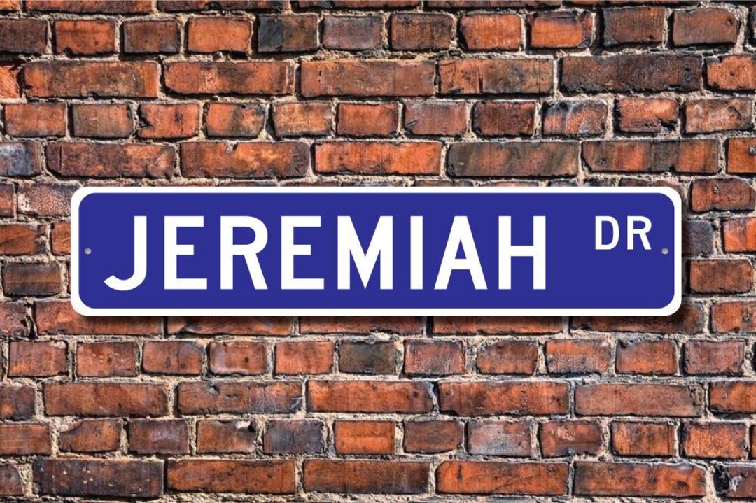 Jeremiah, Jeremiah Sign, Jeremiah Fan, Jeremiah Decor, Child Gift ...