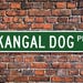 Kangal Dog, Kangal Dog Lover, Kangal Dog Sign, Custom Street Sign ...