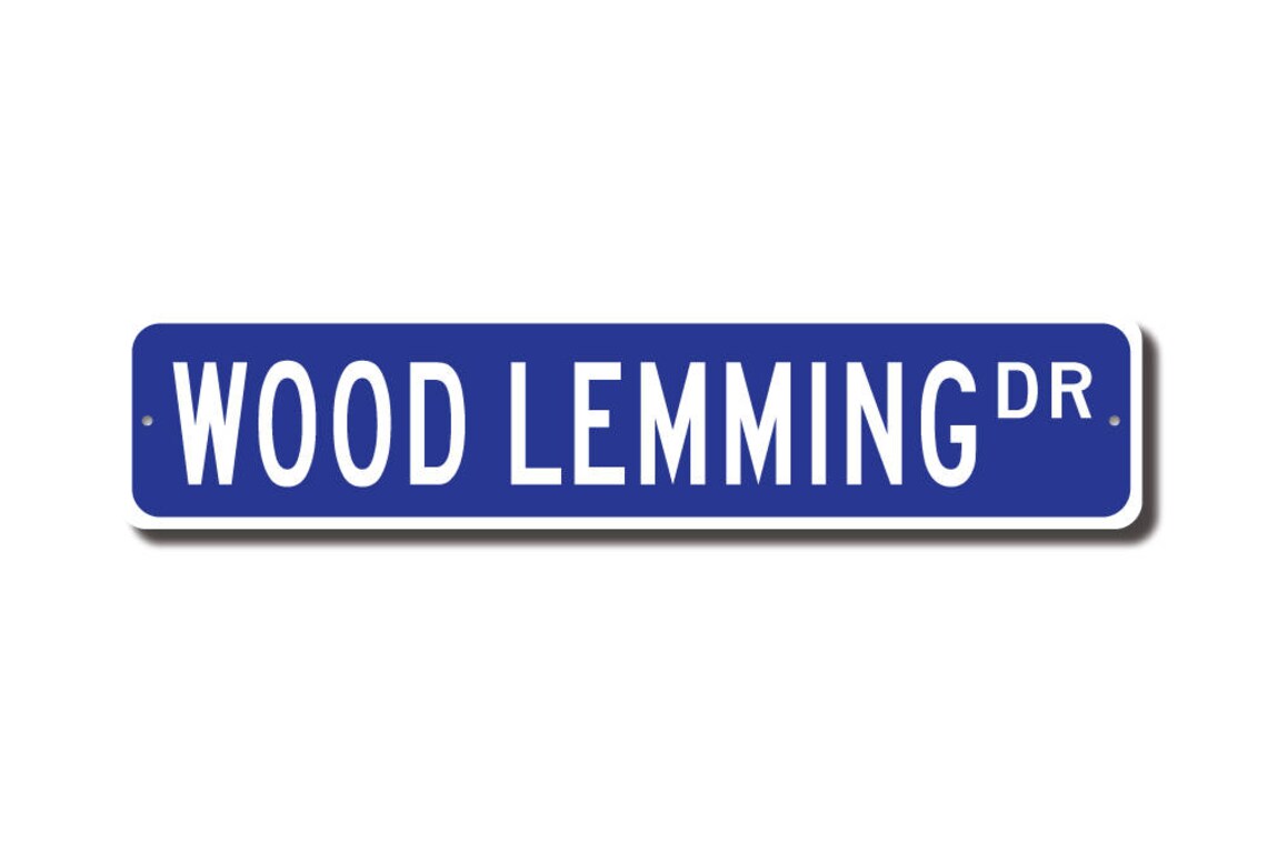 Wood Lemming Wood Lemming Gift Wood Lemming Sign Wood - Etsy