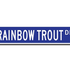 Rainbow Trout, Rainbow Trout Gift, Rainbow Trout Sign, Rainbow Trout ...