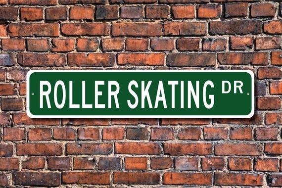 Roller Skating Roller Skating Sign Roller Skating Fan - Etsy