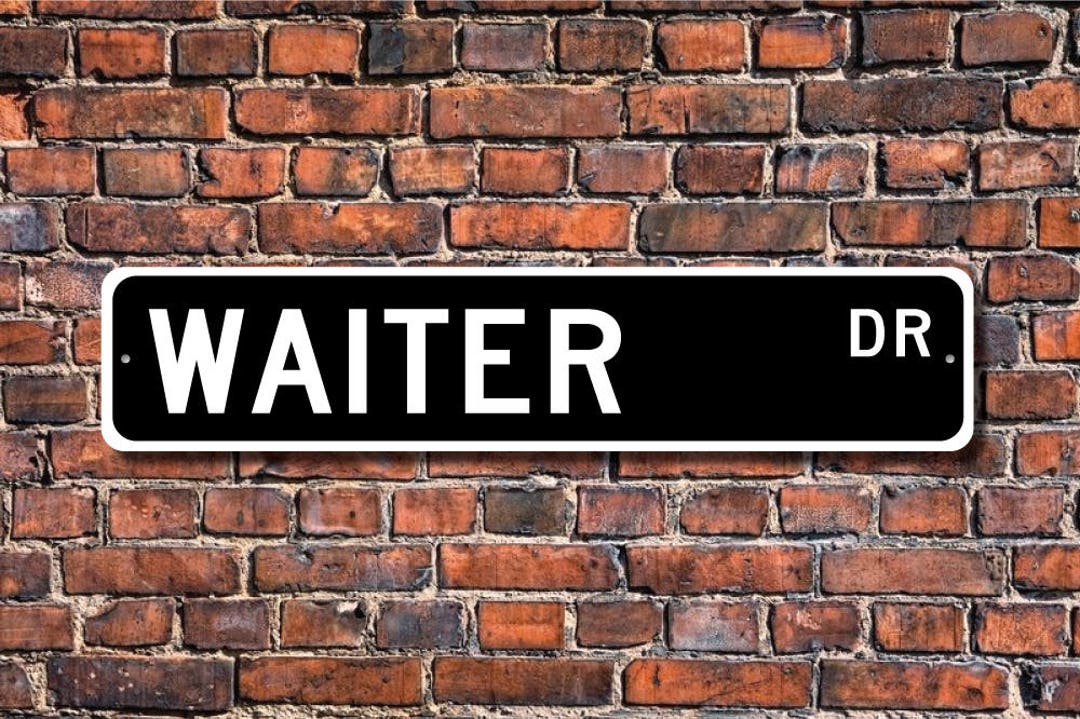 Waiter, Waiter Gift, Waiter Sign, Restaurant Employee, Table Server ...