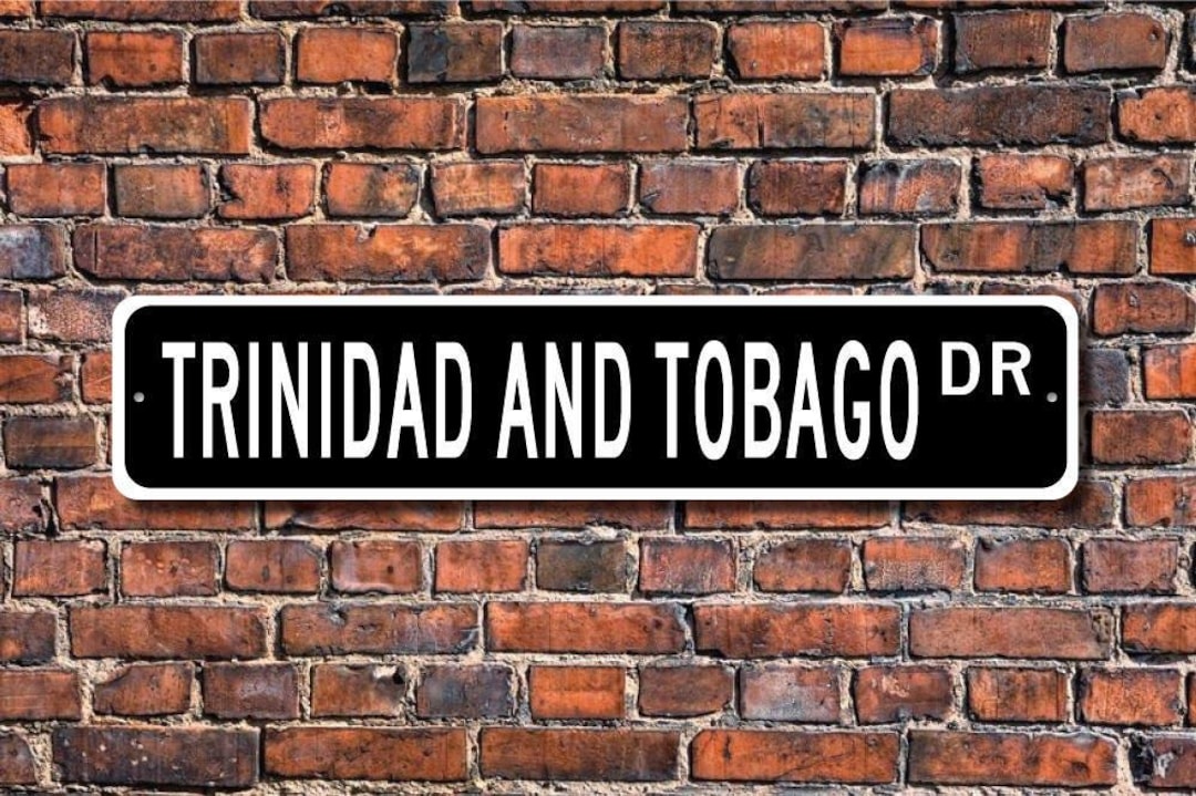 Trinidad & Tobago, Trinidad Tobago Gift, Trinidad Tobago Sign, Souvenir ...
