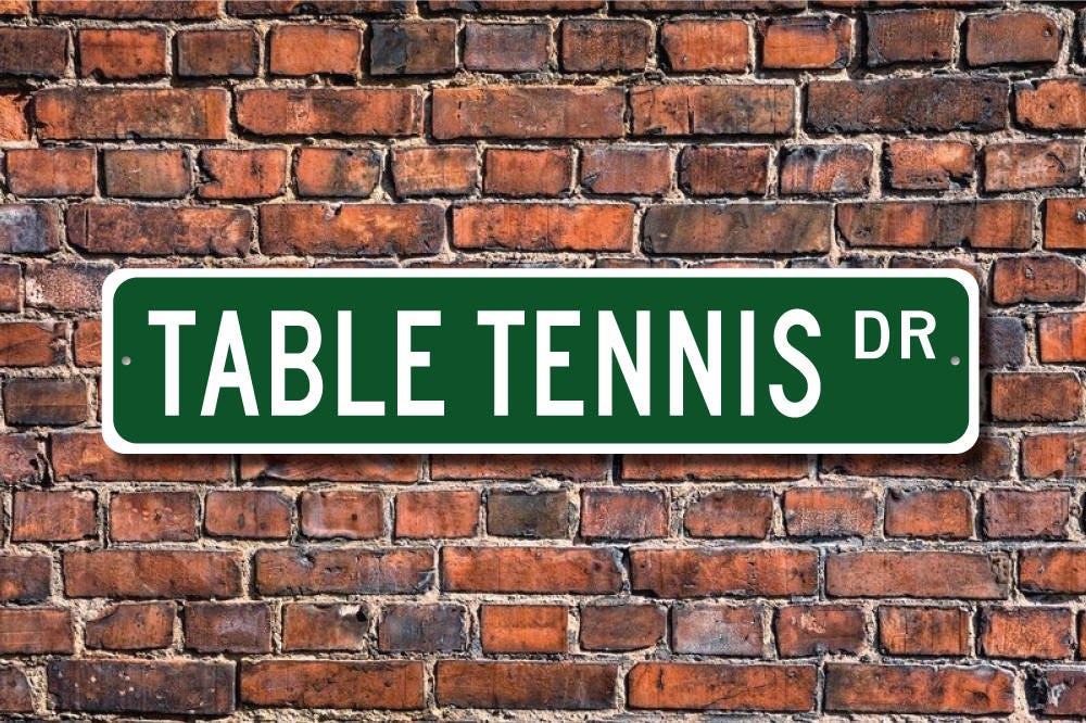 Table Tennis Table Tennis Sign Table Tennis Fan Table | Etsy