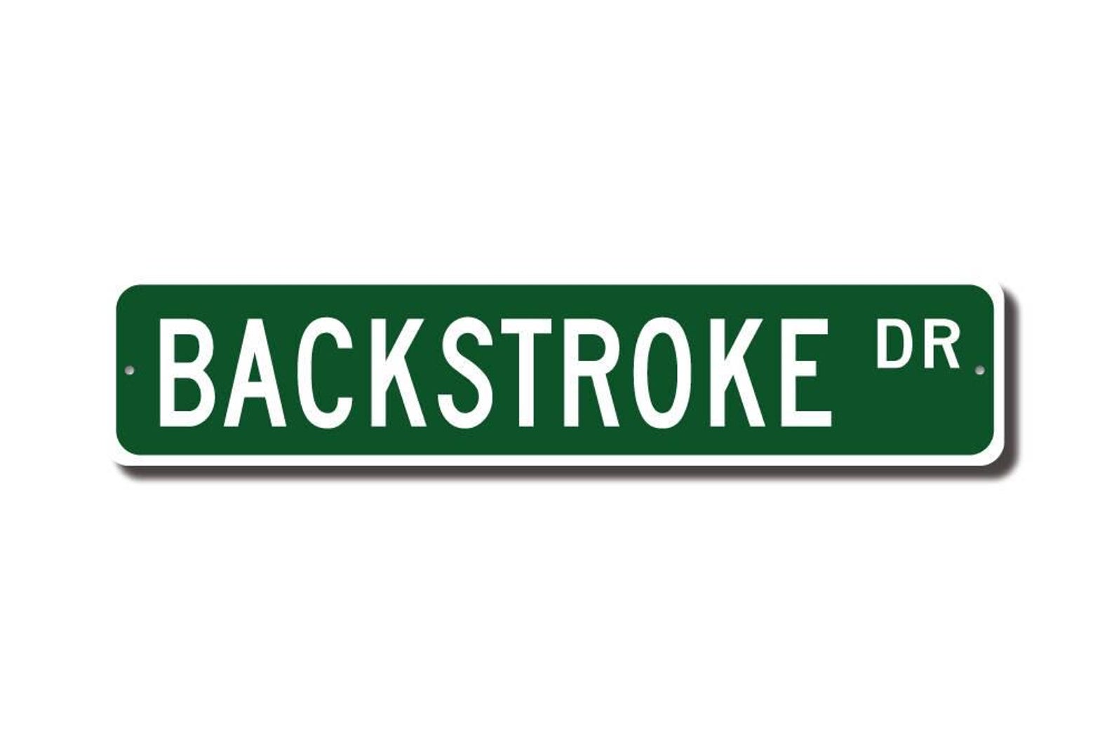 Backstroke, Backstroke Gift, Backstroke Sign, Backstroke Swimmer ...