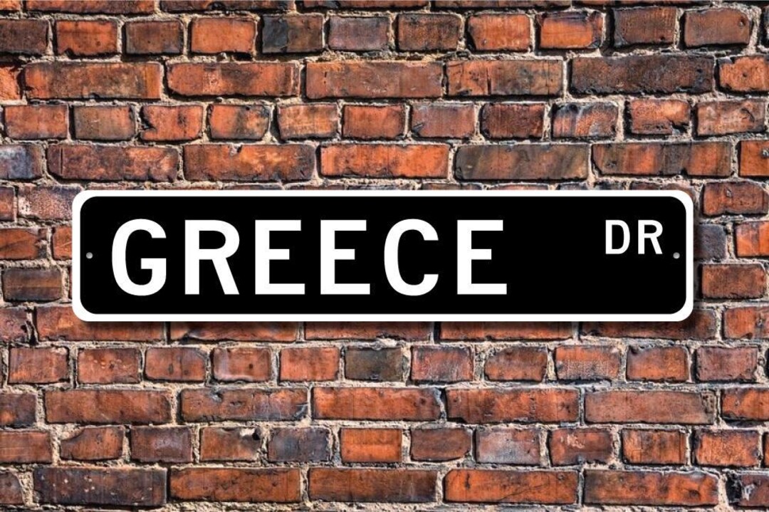 Greece Sign, Greece Wall Decor, Greece Gift, Greece Souvenir Sign ...