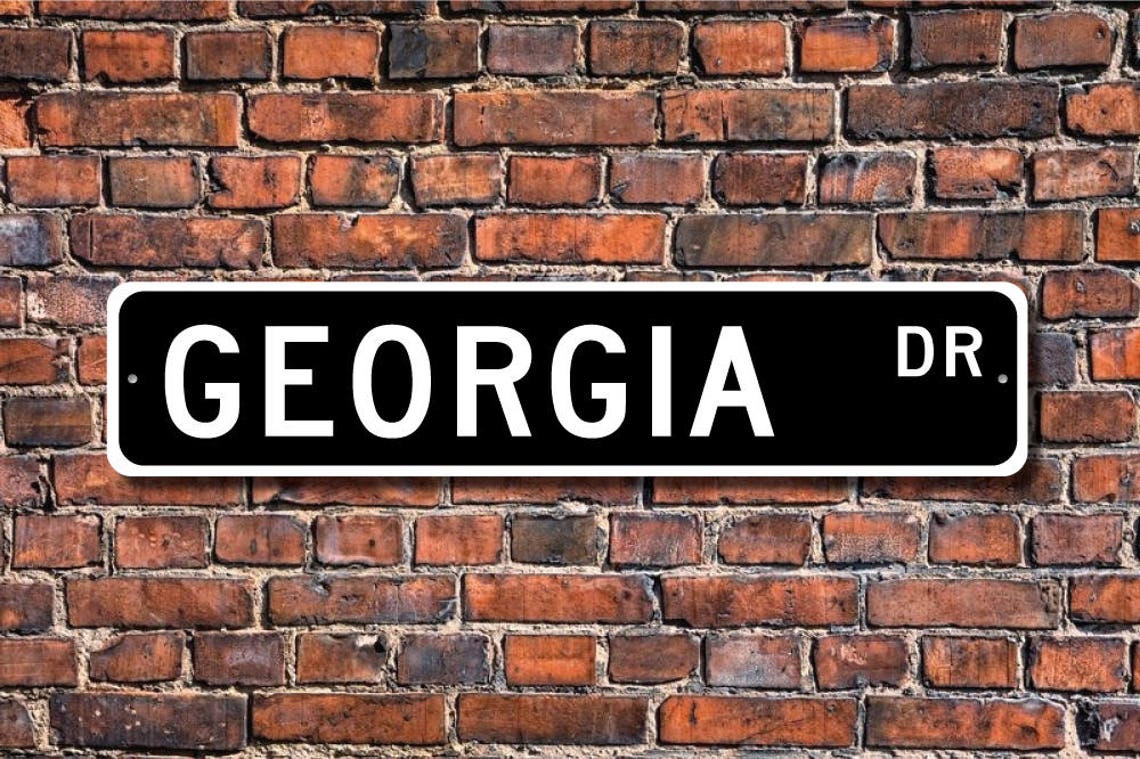 Georgia Sign Georgia Wall Decor Georgia Gift Georgia - Etsy