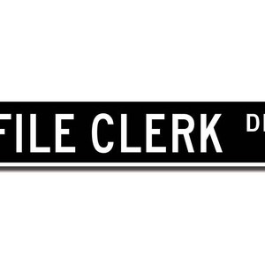 File Clerk, File Clerk Gift, File Clerk Sign, Gift for File Clerk ...