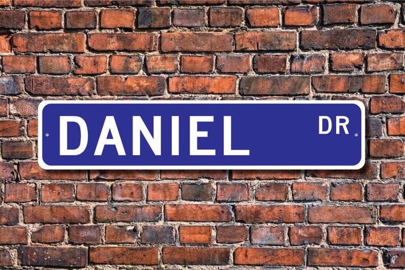 Daniel Daniel Sign Daniel Fan Daniel Decor Child Gift - Etsy