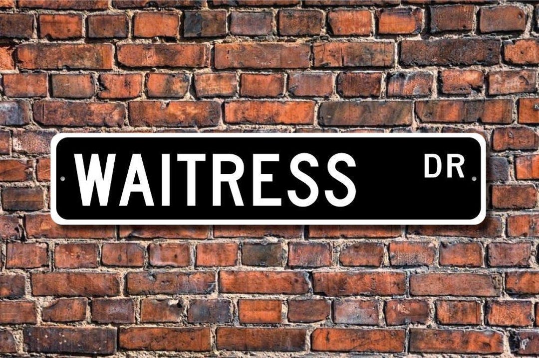 Waitress, Waitress Gift, Waitress Sign, Restaurant Employee, Table ...