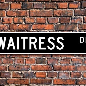 Waitress, Waitress Gift, Waitress Sign, Restaurant Employee, Table ...
