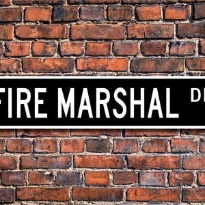 Fire Marshal, Fire Marshal Gift, Fire Marshal Sign, Gift for Fire ...