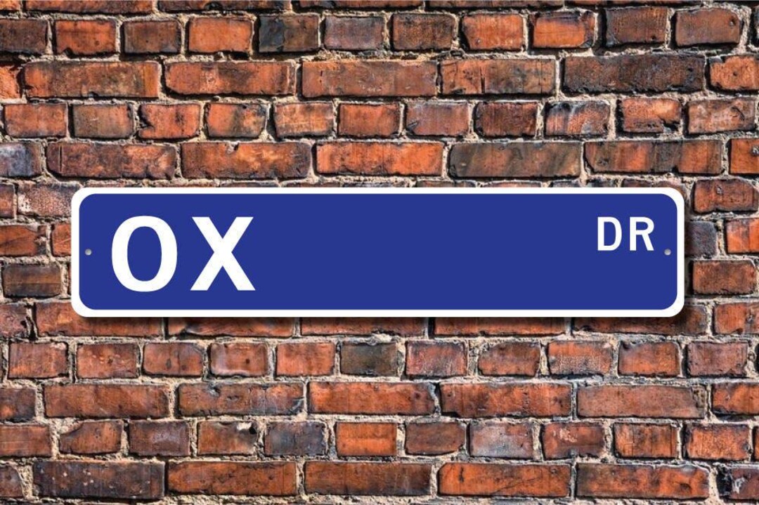 Ox, Ox Gift, Ox Sign, Ox Decor, Bovine Trained as Draft Animal ...