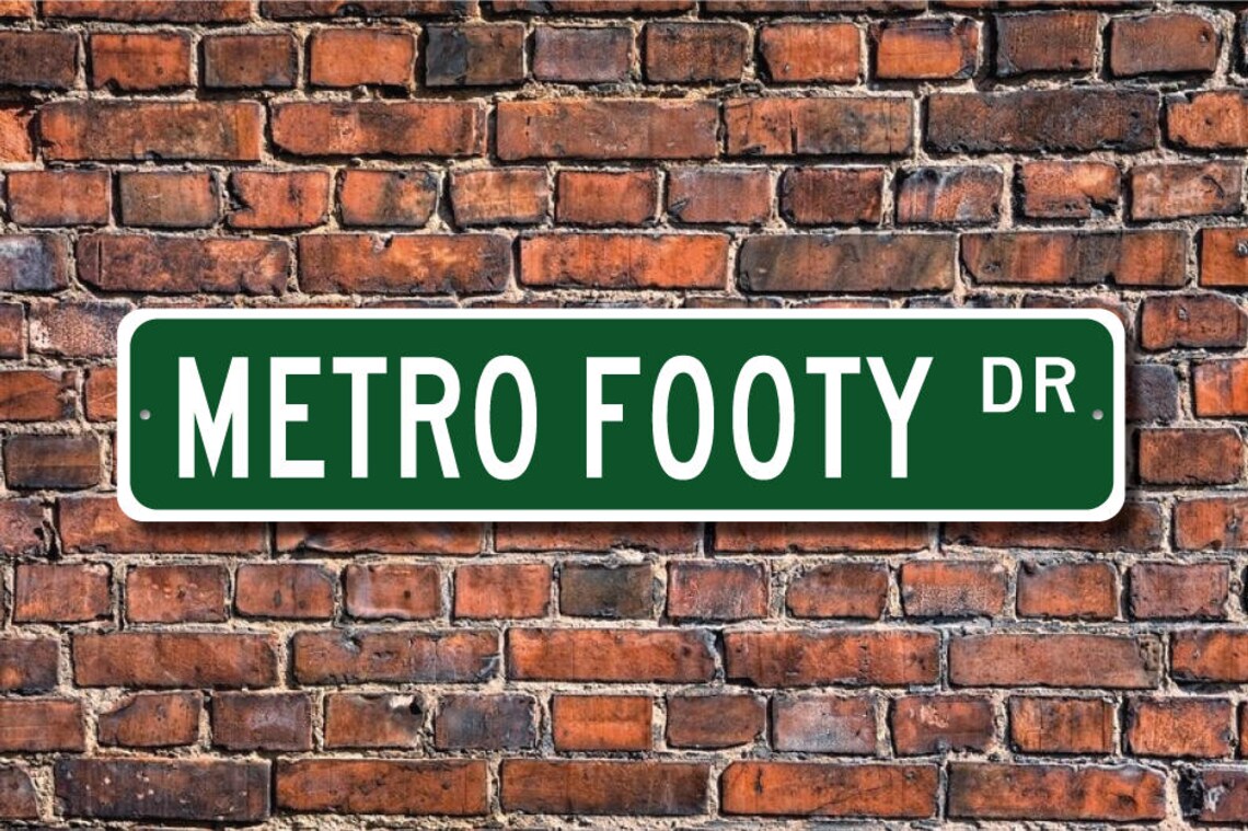Metro Footy Metro Footy Sign Metro Footy Fan Metro Footy - Etsy