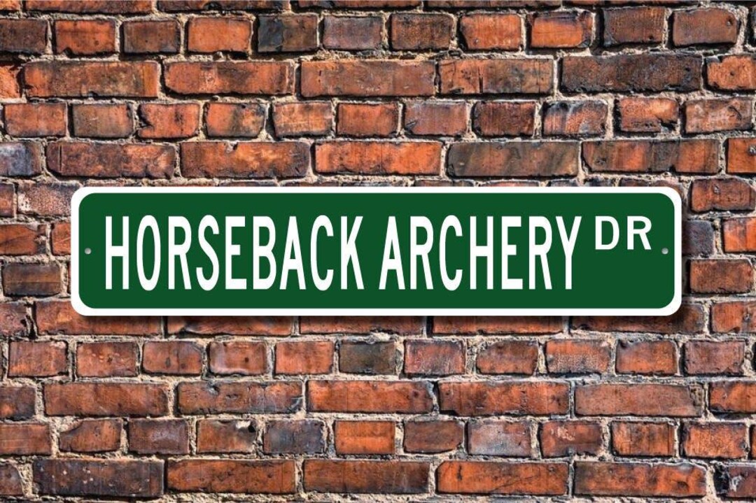 Horseback Archery, Horseback Archery Sign, Horseback Archery Fan ...