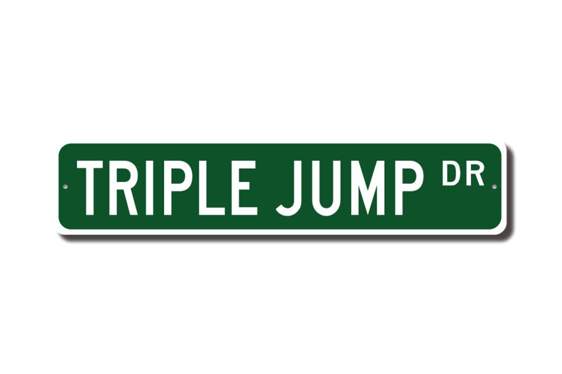 Triple Jump Triple Jump Sign Triple Jump Fan Triple Jump | Etsy
