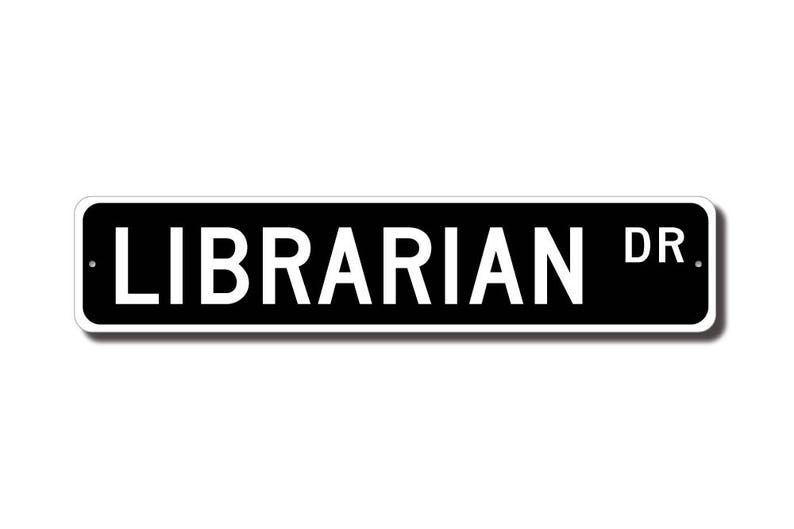 Librarian Librarian Gift Librarian Sign Library Employee - Etsy