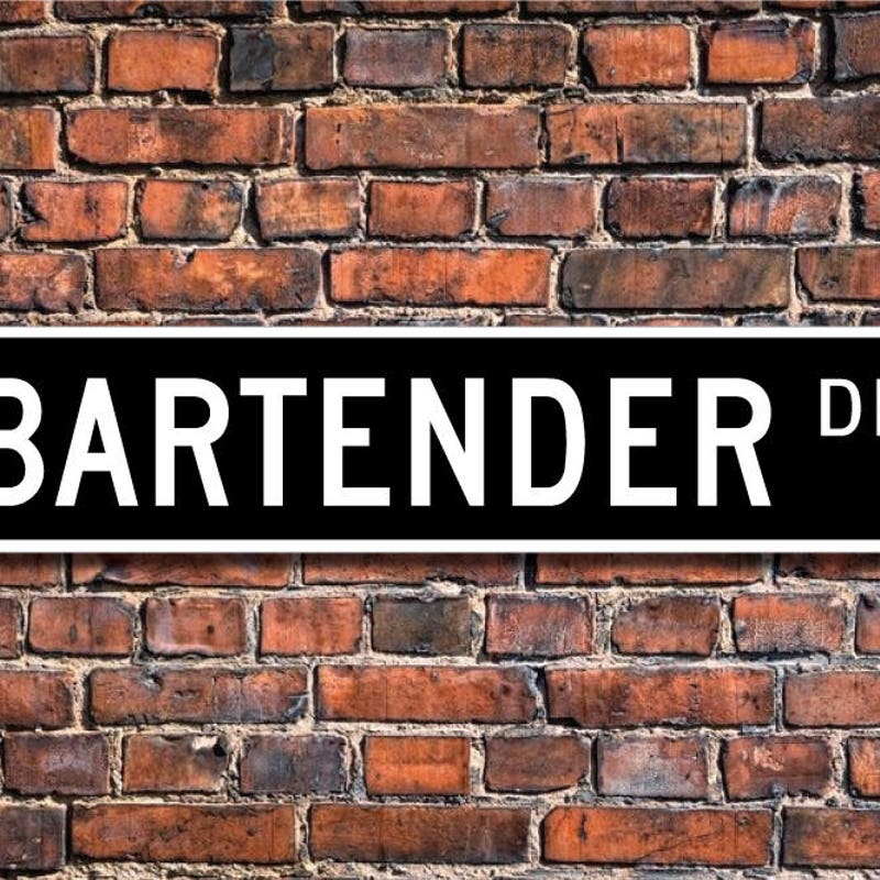 Bartender Sign - Etsy