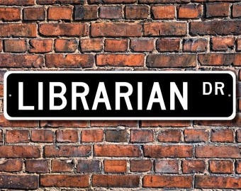 BOOKWORM Street Sign Book Worm Library Librarian Gift - Etsy