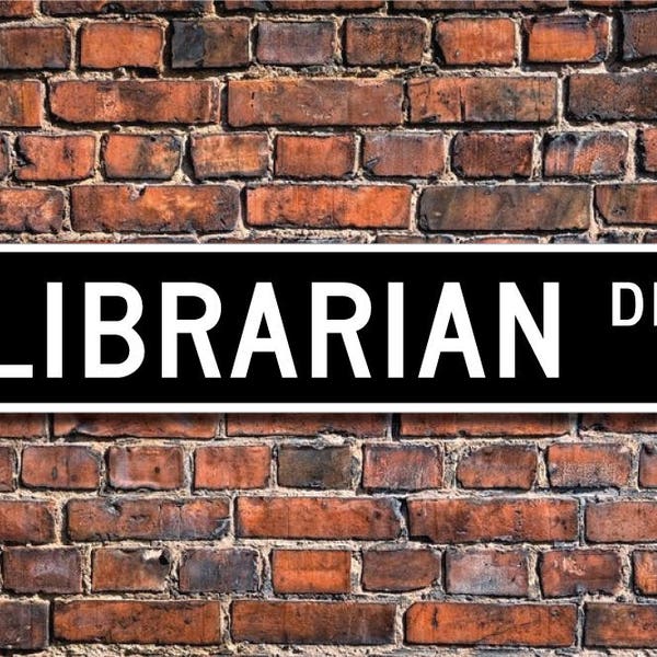 Custom Library Sign - Etsy