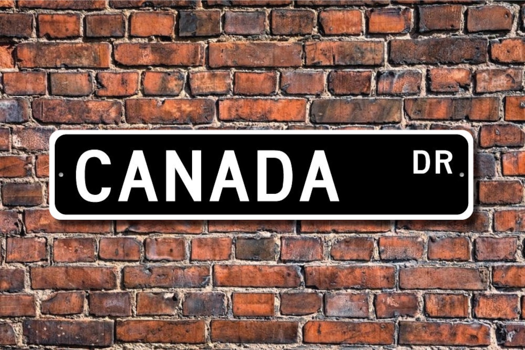 Canada Street Sign, Canada Gift, Canada Keepsake, Canada Wall Decor ...