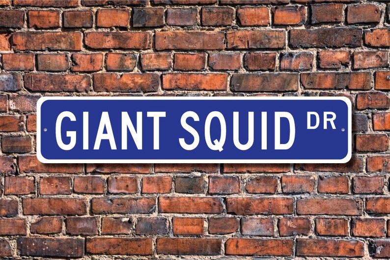 Giant Squid Giant Squid Gift Giant Squid Sign Giant Squid - Etsy