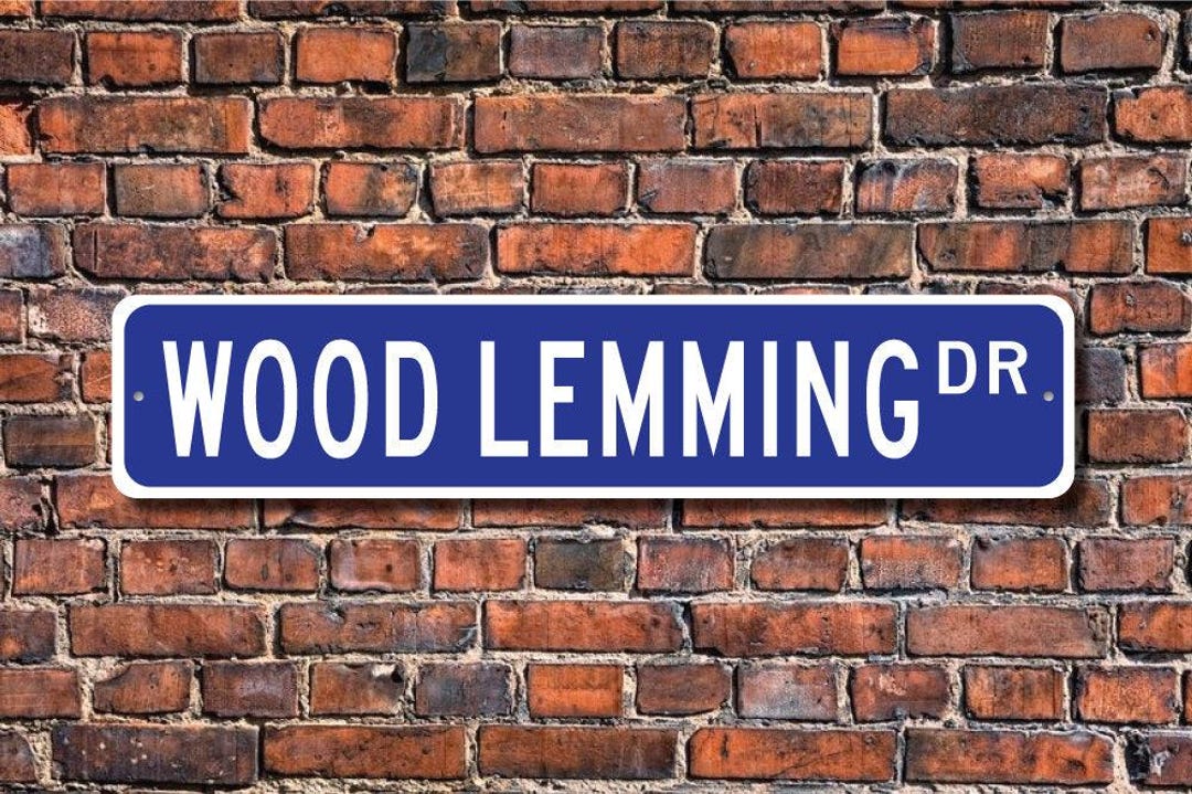 Wood Lemming, Wood Lemming Gift, Wood Lemming Sign, Wood Lemming Decor ...