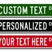 Custom Street Sign, Metal Street Sign, Personalized Street Sign, Make ...
