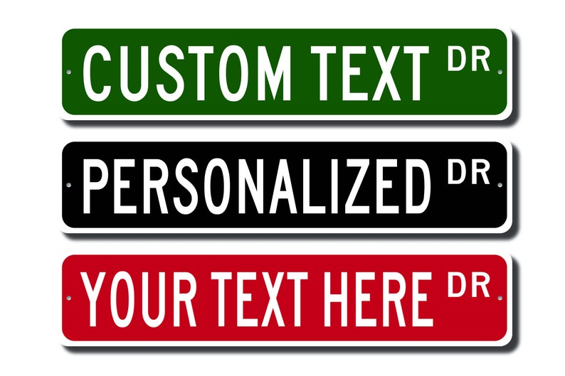 Custom Street Sign Metal Street Sign Personalized Street - Etsy