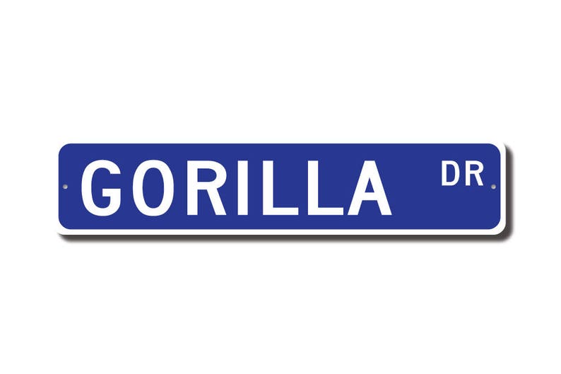 Gorilla Gorilla Gift Gorilla Sign Gorilla Decor Gorilla - Etsy