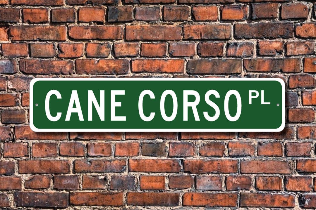 Cane Corso, Cane Corso Gift, Cane Corso Sign, Custom Street Sign ...