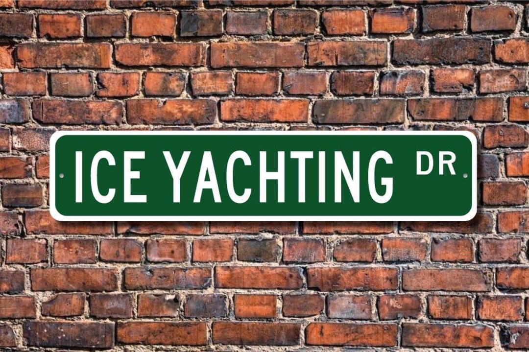Ice Yachting, Ice Yachting Sign, Ice Yachting Fan, Ice Yachting Gift ...