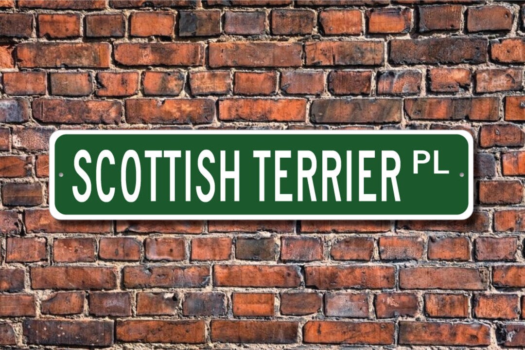 Scottish Terrier, Scottish Terrier Sign, Scottish Terrier Lover, Custom ...