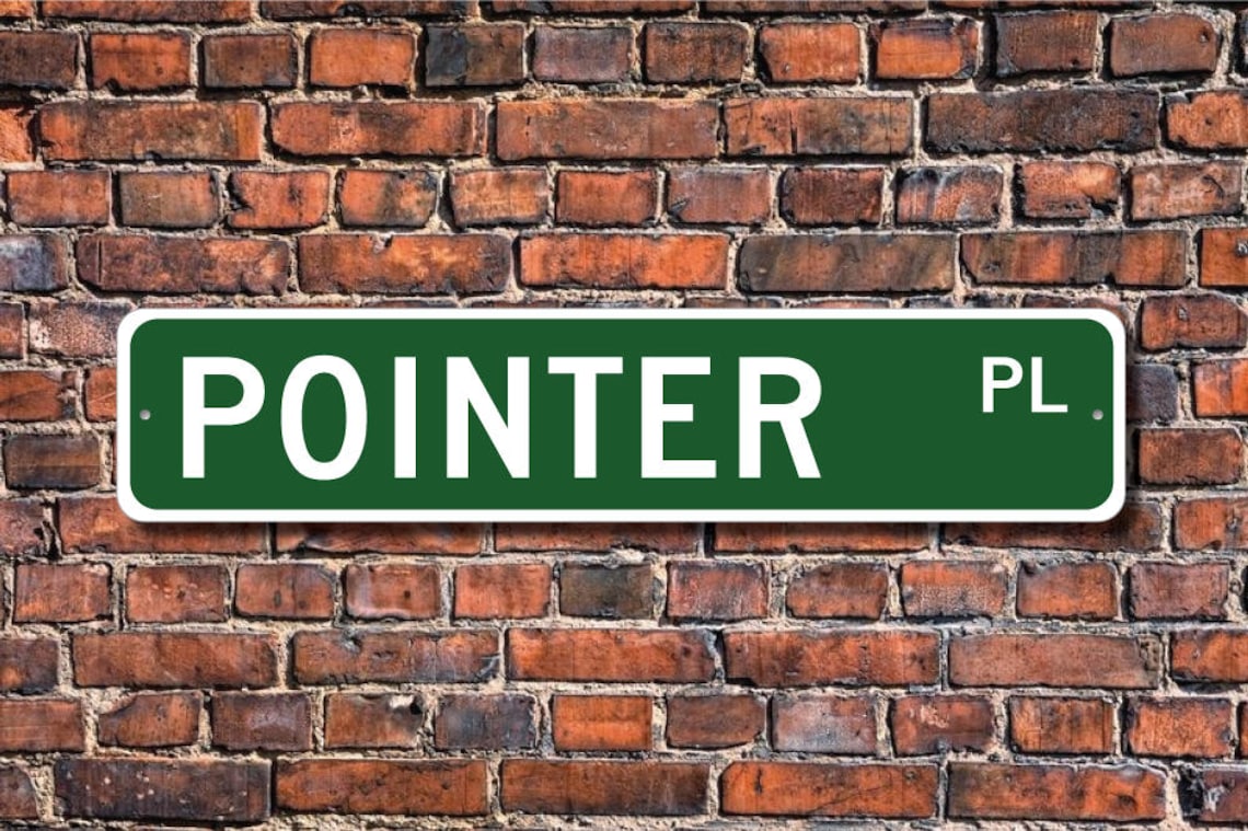 Pointer Pointer Sign Pointer Lover Custom Street Sign - Etsy