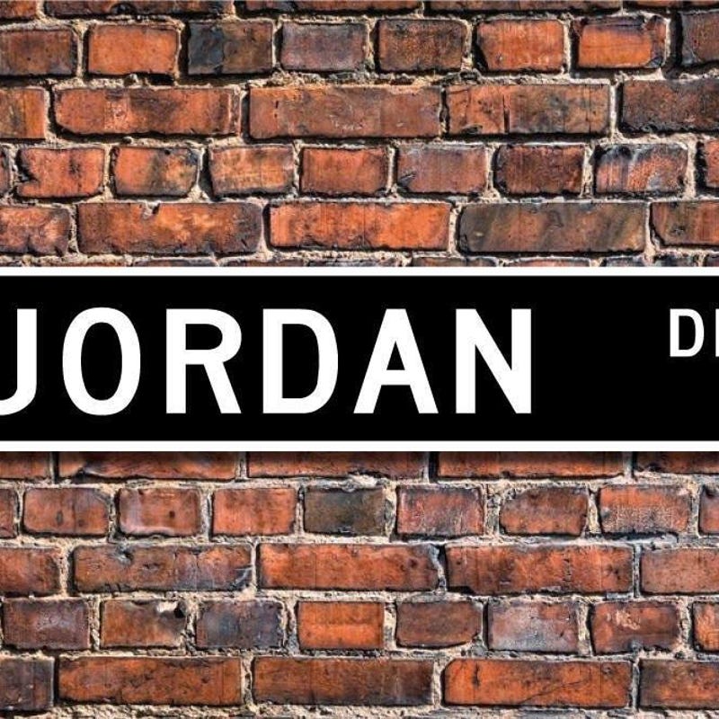 Jordan Sign - Etsy