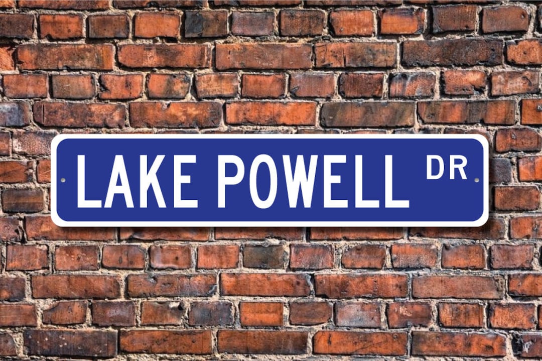 Lake Powell Lake Powell Sign UT-AZ Border Lake Lake Powell - Etsy