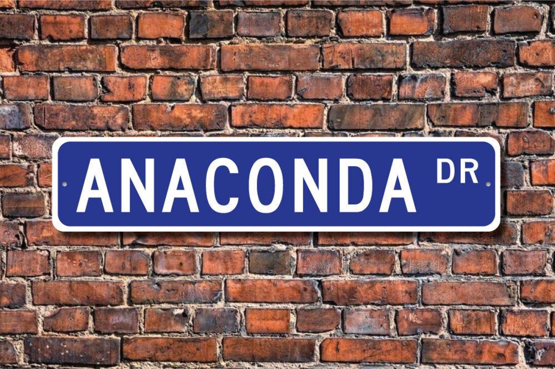Anaconda, Anaconda Gift, Anaconda Sign, Large Snake, Zoo Enclosure Sign ...