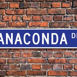 Anaconda, Anaconda Gift, Anaconda Sign, Large Snake, Zoo Enclosure Sign ...