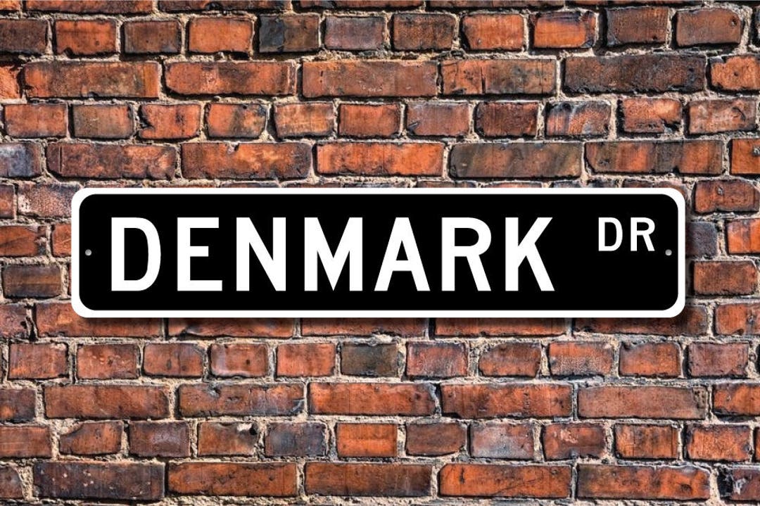 Denmark Sign, Denmark Decor, Denmark Gift, Denmark Souvenir, Denmark ...