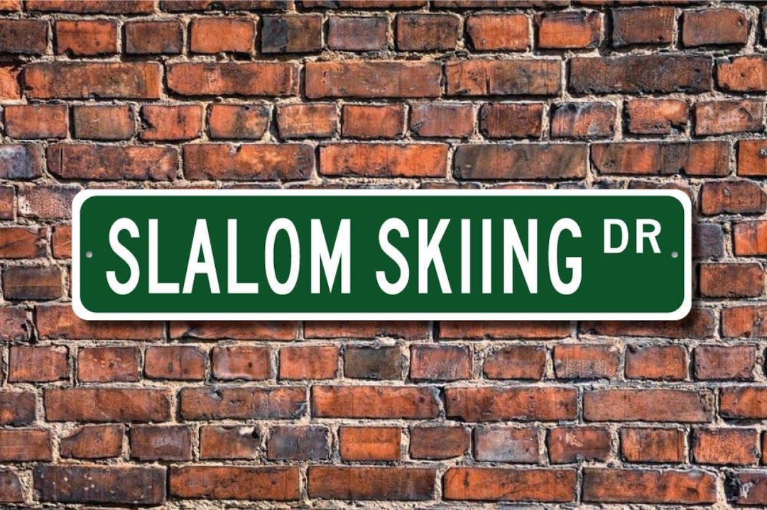 Slalom Skiing, Slalom Skiing Sign, Slalom Skiing Fan, Slalom Skiing ...