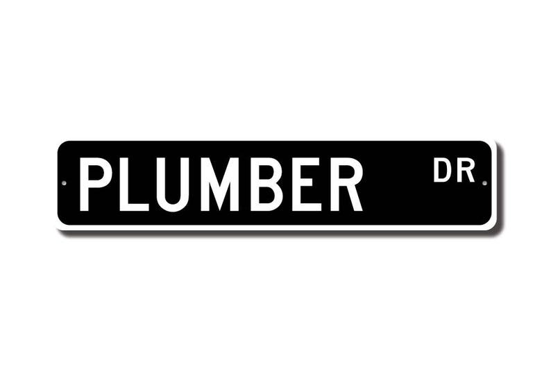 Plumber Plumber Gift Plumber Sign Plumbing Contractor - Etsy