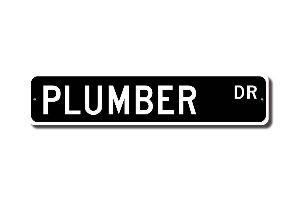 Plumber Plumber Gift Plumber Sign Plumbing Contractor - Etsy