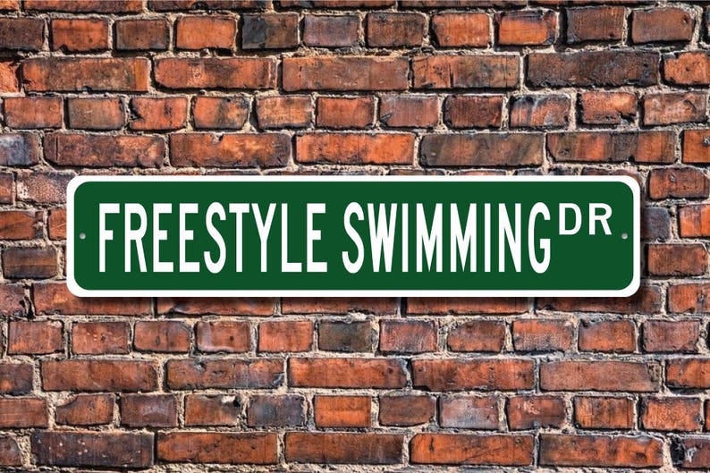 Freestyle Swimming Freestyle Swimming Sign Freestyle | Etsy