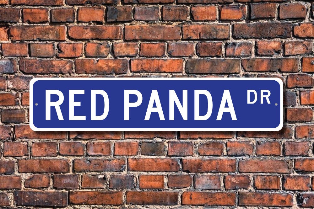 Red Panda Red Panda Gift Red Panda Sign Red Panda Decor - Etsy