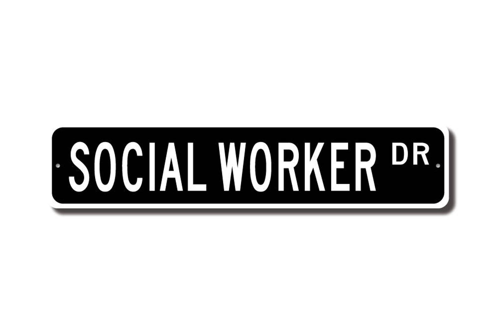Social Worker Social Worker Gift Social Worker Sign Child - Etsy
