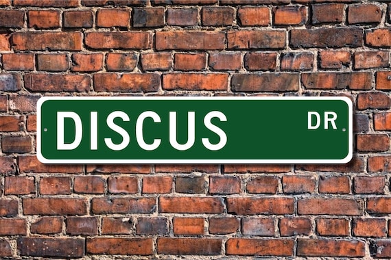 Discus Discus Sign Discus Fan Discus Gift Track & Field | Etsy