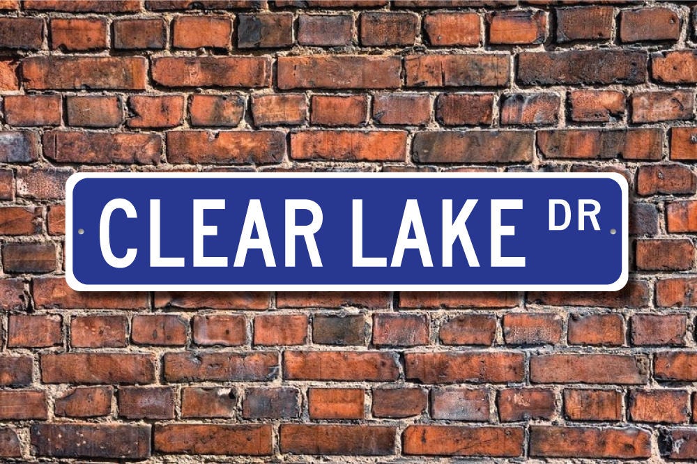 Clear Lake Clear Lake Sign Favorite Lake Clear Lake | Etsy