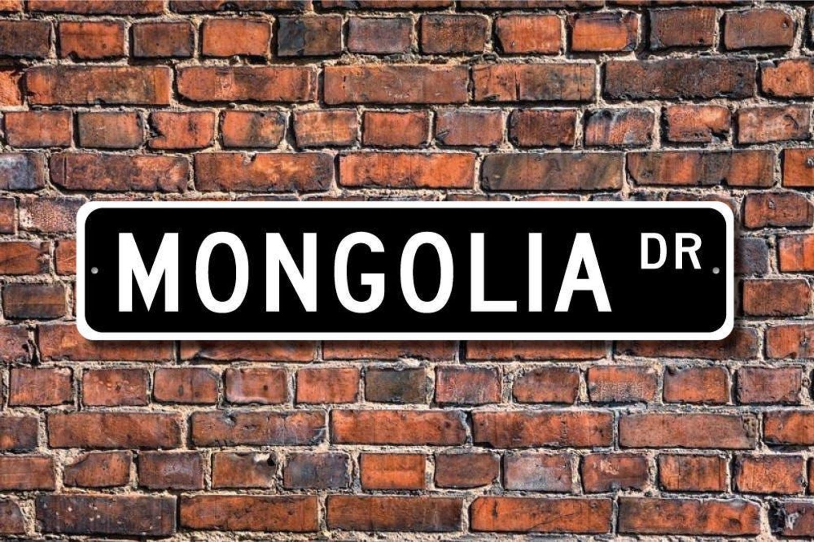 Mongolia, Mongolia Gift, Mongolia Sign, Souvenir Sign, Mongolia Native ...