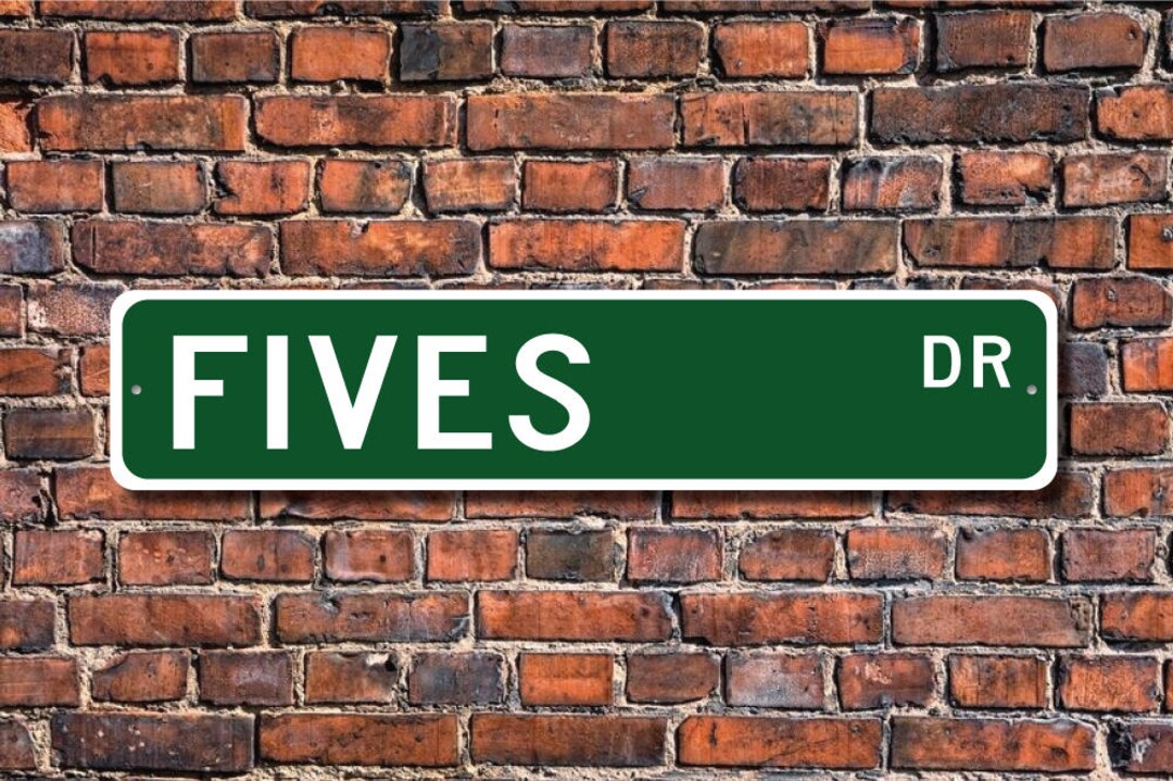 Fives Fives Sign Fives Fan Fives Player Similar to - Etsy