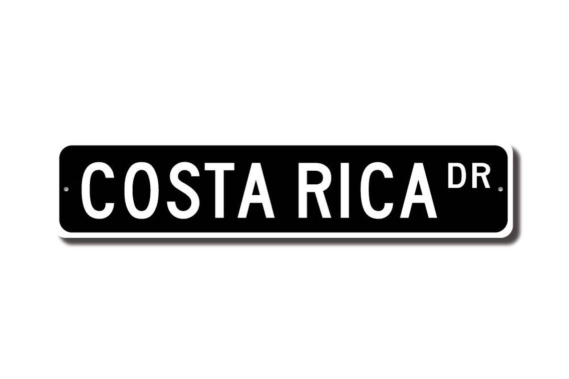 Costa Rica Sign Costa Rica Wall Decor Costa Rica Keepsake | Etsy